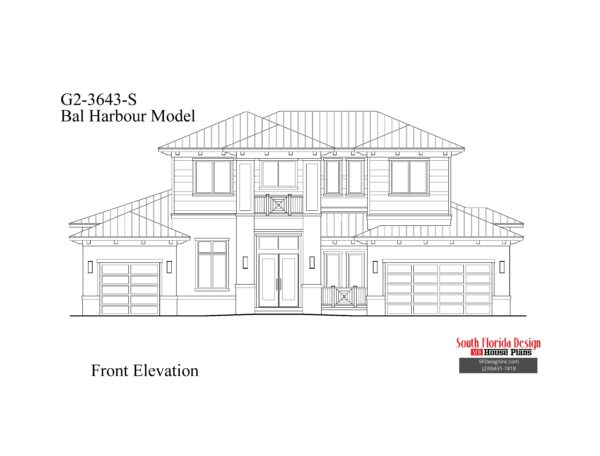 South Florida Design Bal Harbour House Plan - South Florida Design